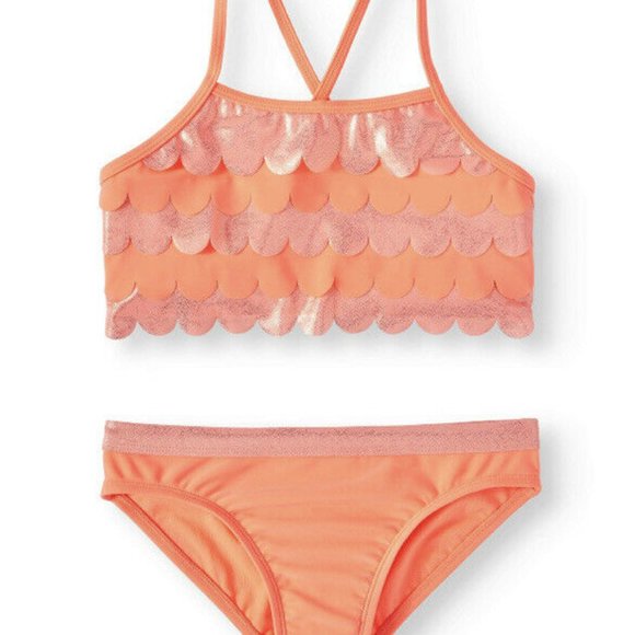wonder nation | Swim | Wonder Nation Girls Ruffle Bikini Swimsuit Set ...